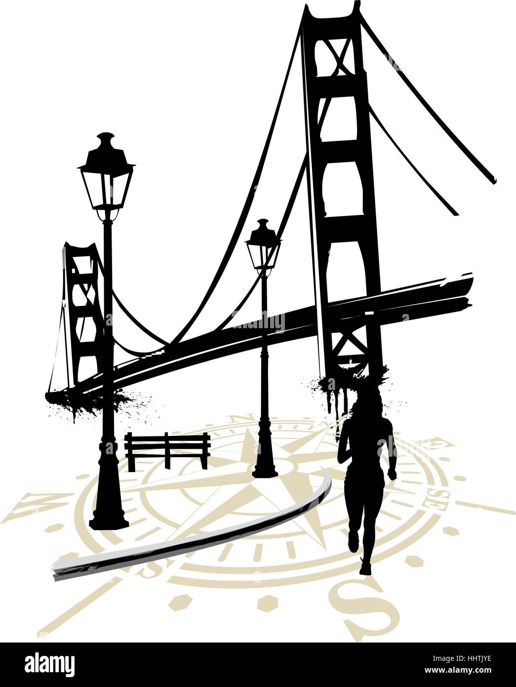 Compass runs hi-res stock photography and images - Alamy