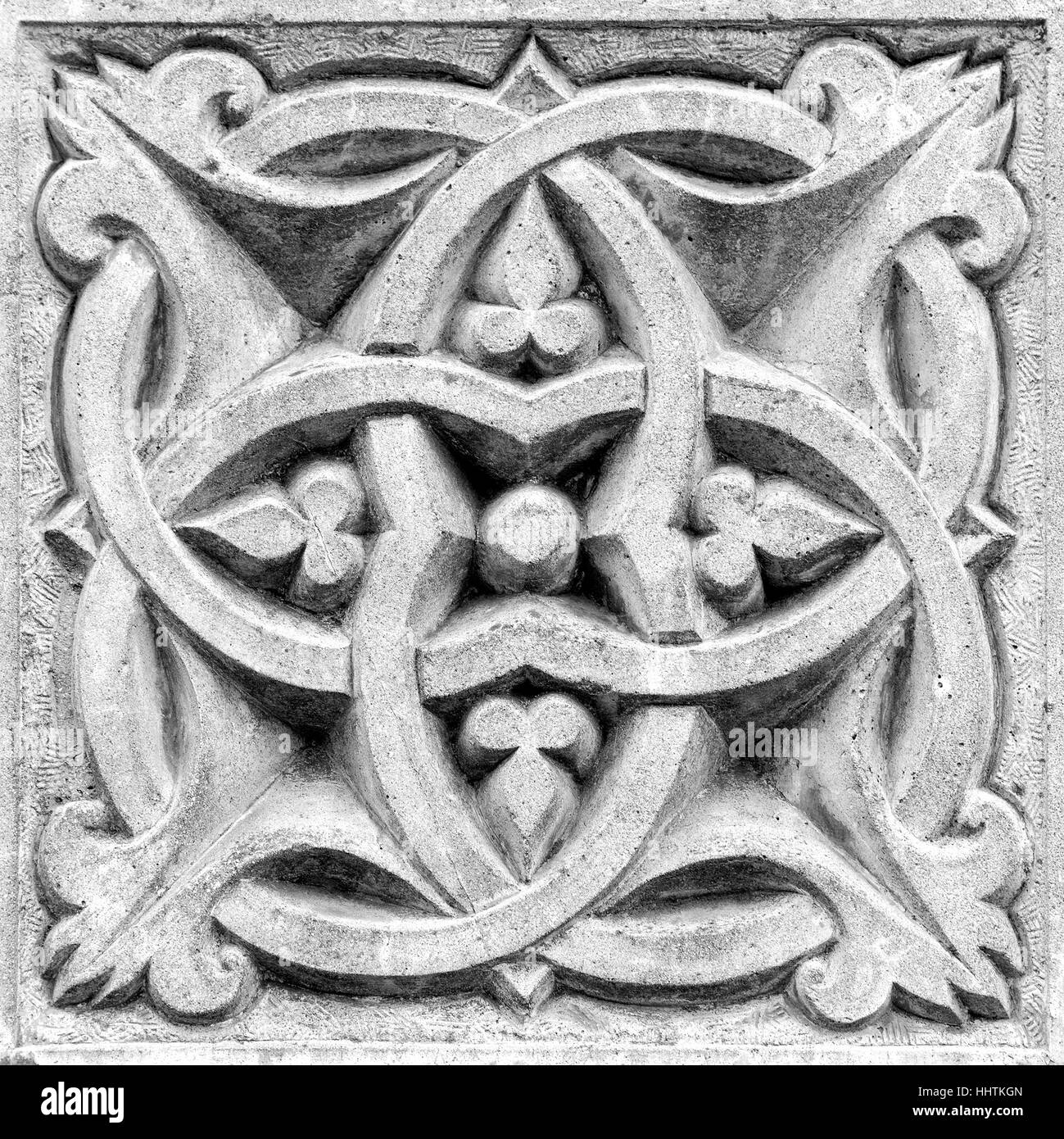 Abstract Clay Relief Sculpture