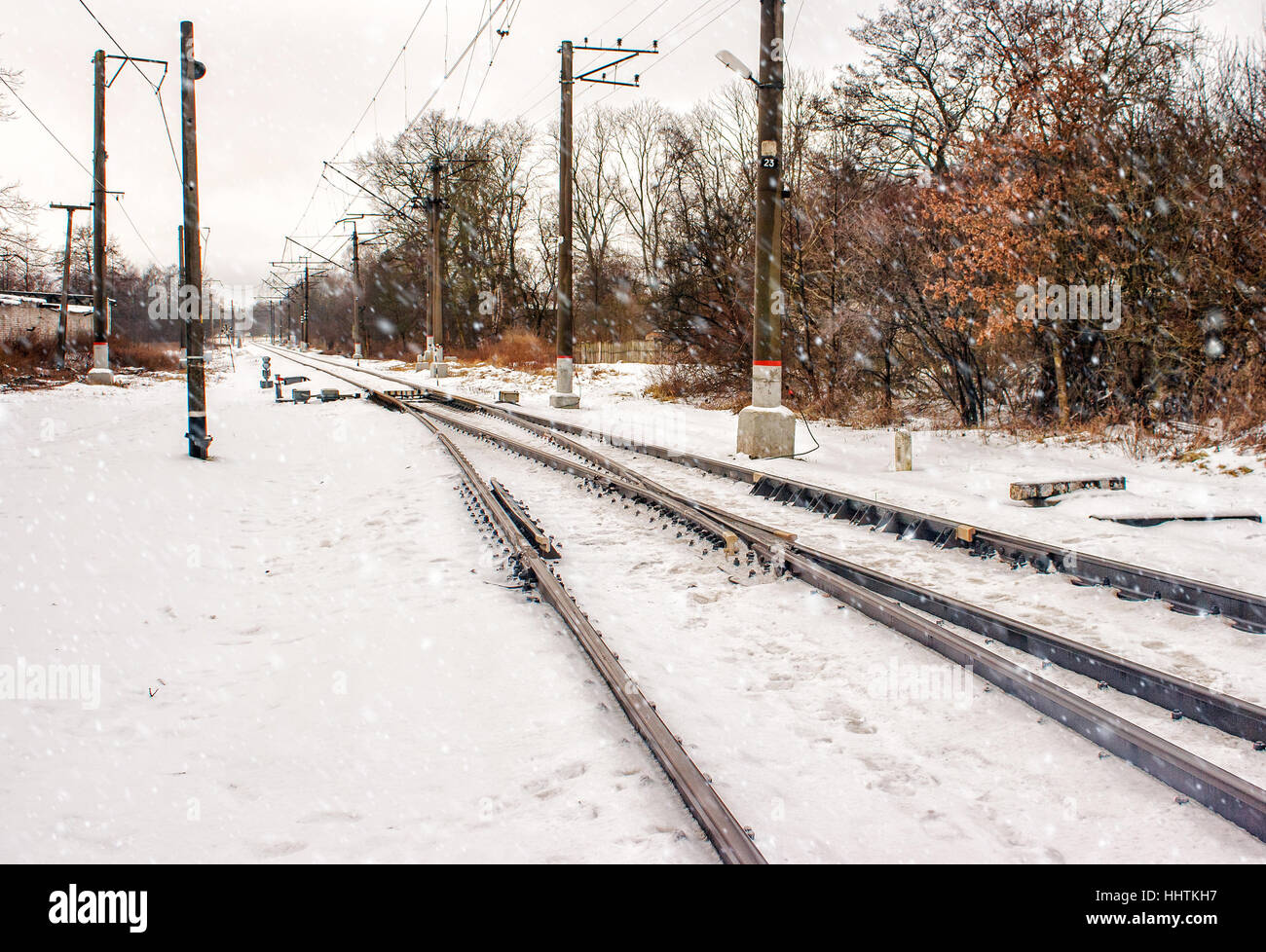 Receding railroad hi-res stock photography and images - Alamy