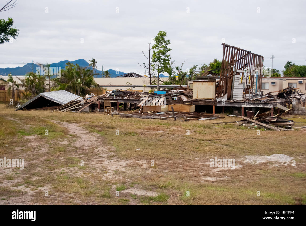Cyclone Yasi destruction, Queensland, Australia Stock Photo - Alamy