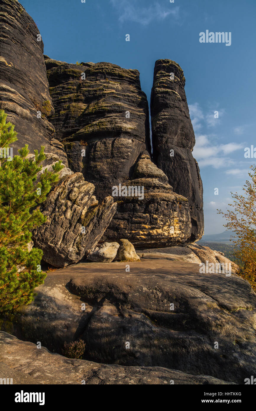 View to pfaffenstein with barbarine hi-res stock photography and images ...