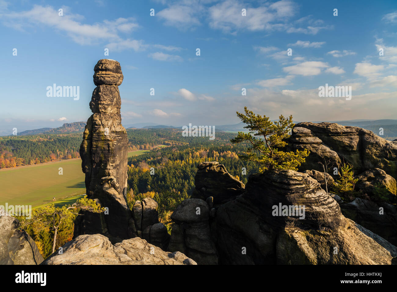 View to pfaffenstein with barbarine hi-res stock photography and images ...