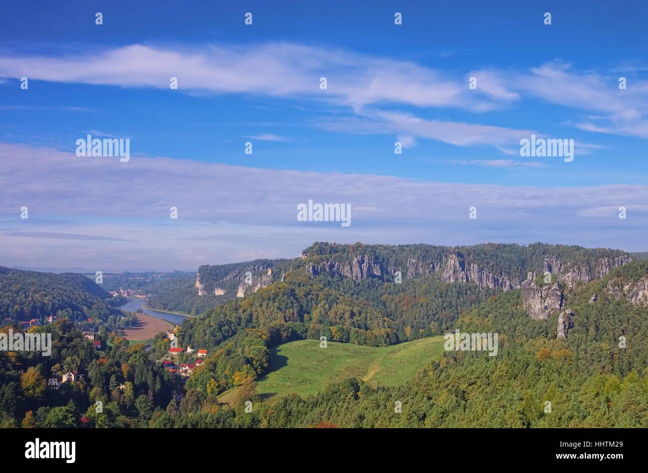 switzerland, saxony, Dresden, bastion, tree, stone, hike, go hiking ...