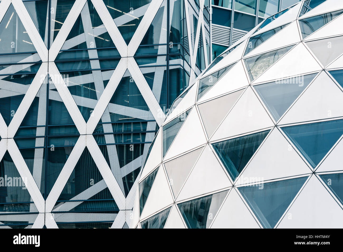 blue, modern, modernity, style of construction, architecture ...