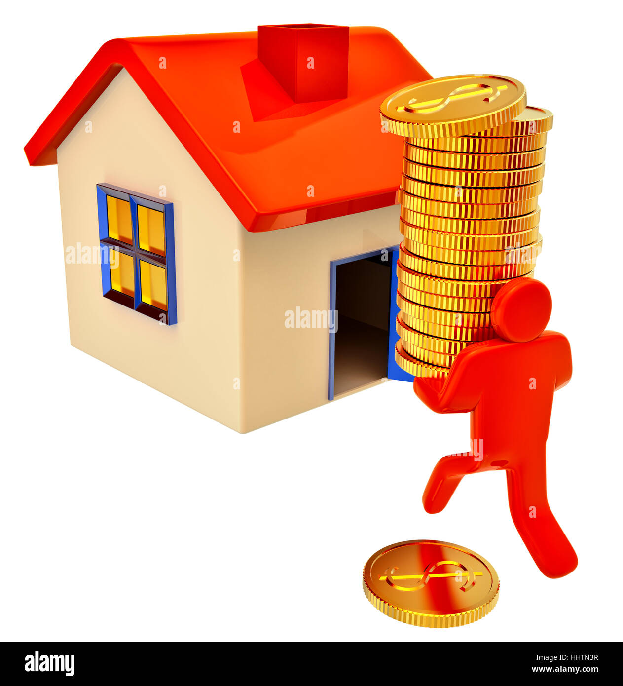 house, building, currency, coin, finance, estate, investment, home ...