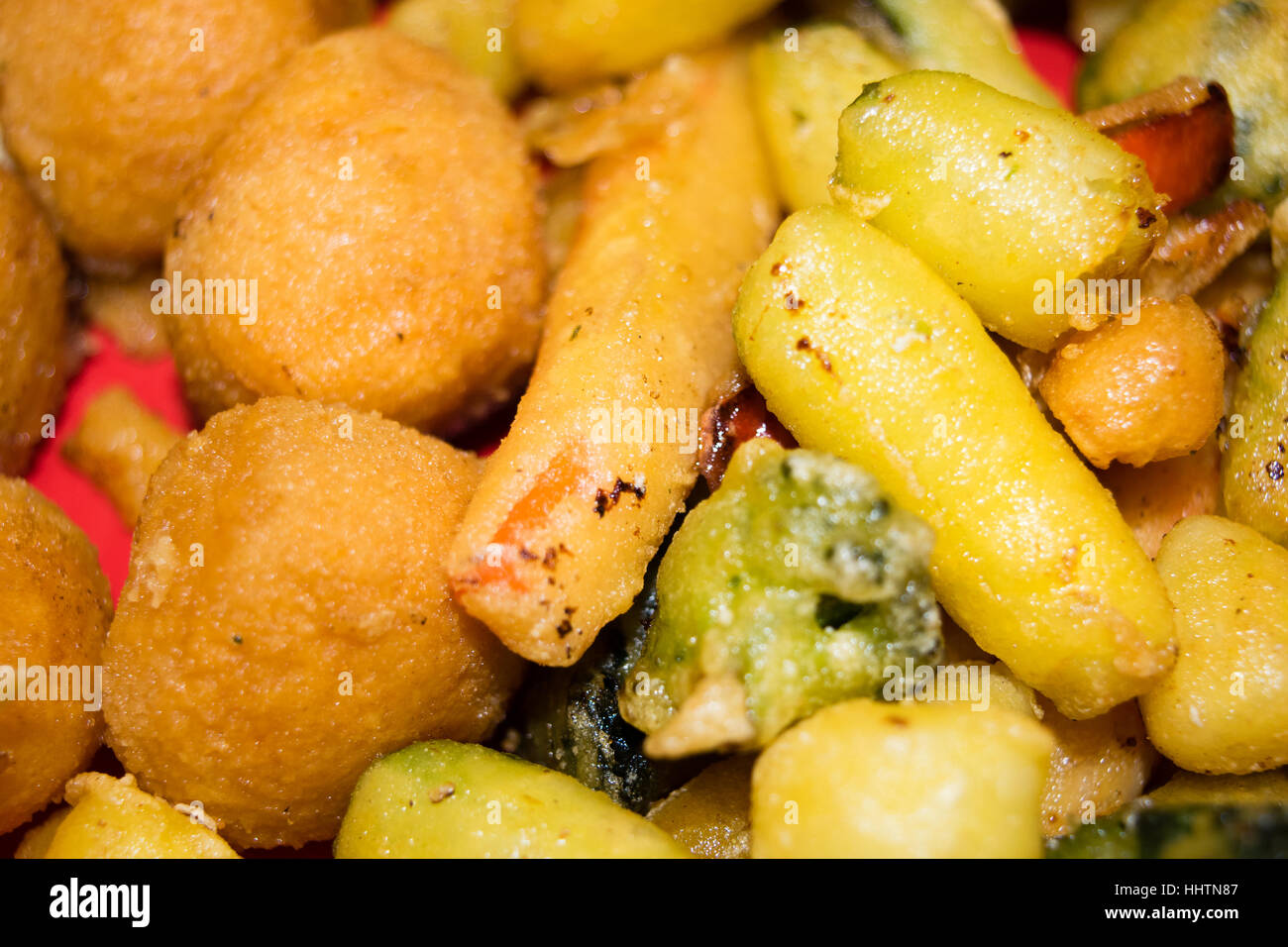 Mix of fried vegetables Stock Photo - Alamy