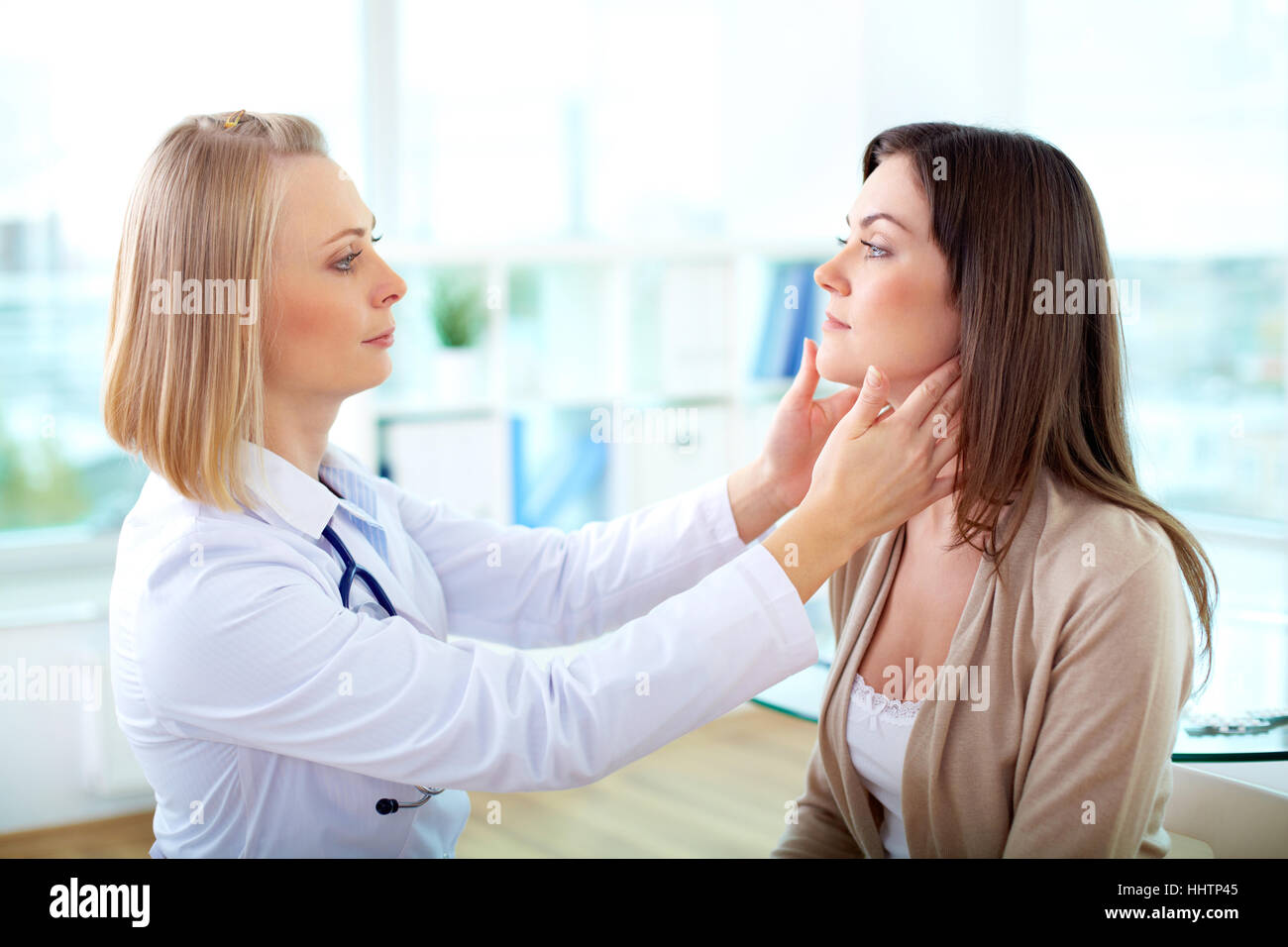 doctor, physician, medic, medical practicioner, woman, blue, humans ...