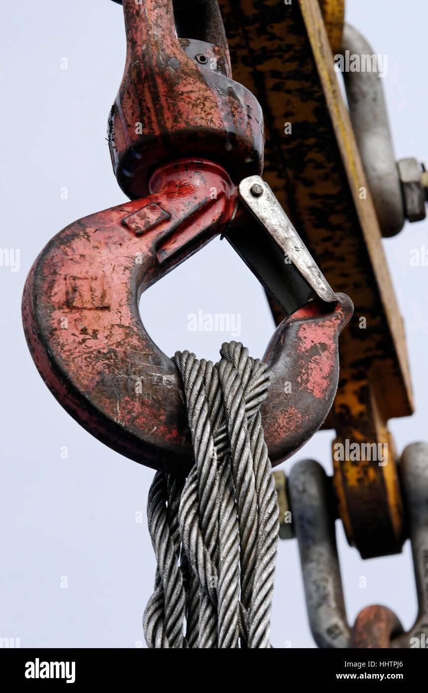 industrial, iron, steel, metal, hook, cable, current conduction ...