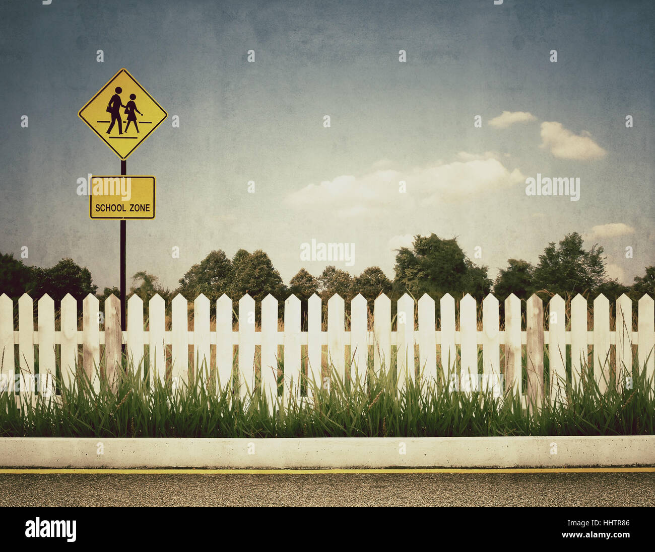 Children old traffic sign hi-res stock photography and images - Alamy