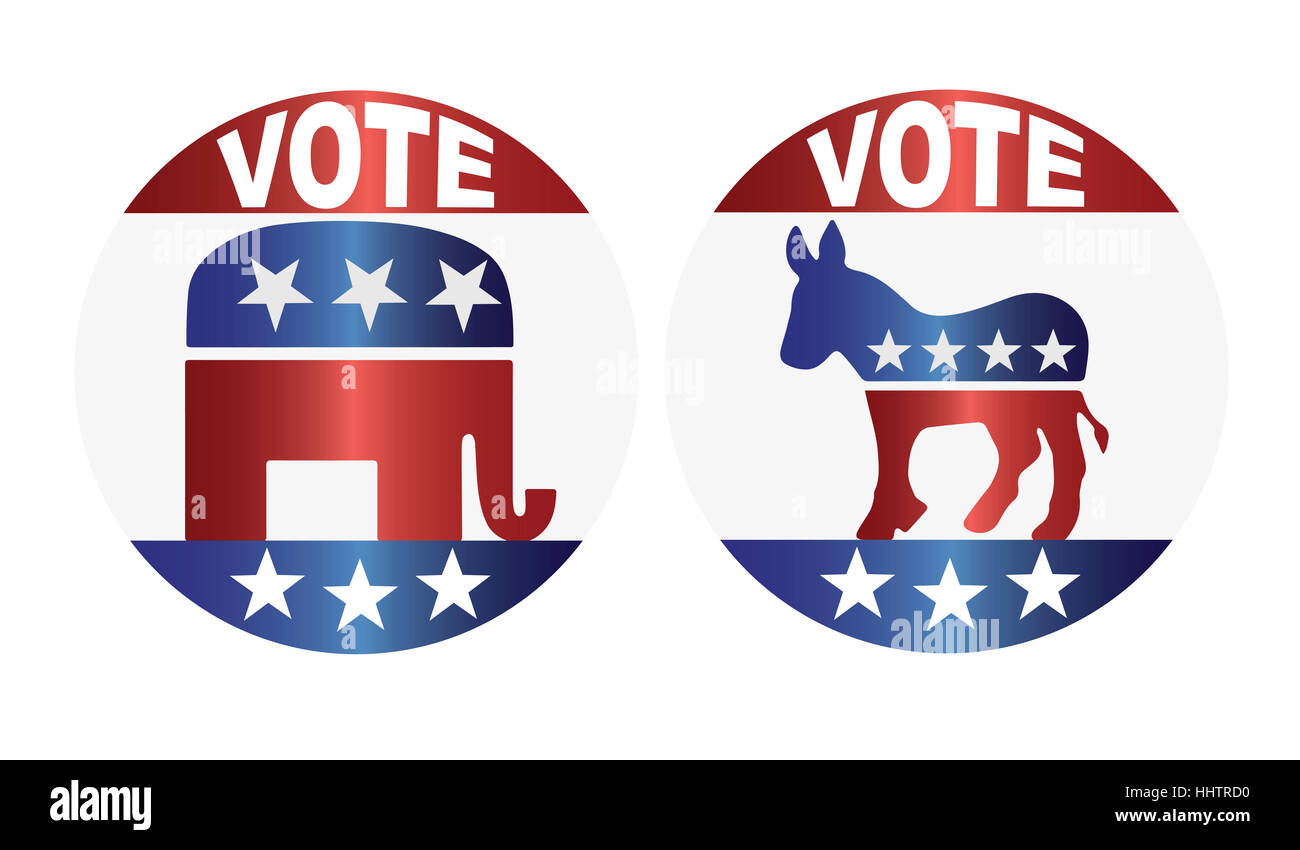 Donkey and elephant government hi-res stock photography and images - Alamy