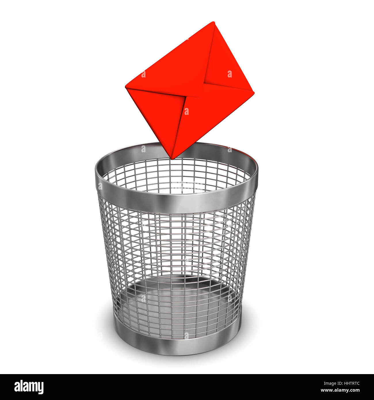 basket, spam, email, letter, mail, bin, rubbish, sweepings, red, eco ...