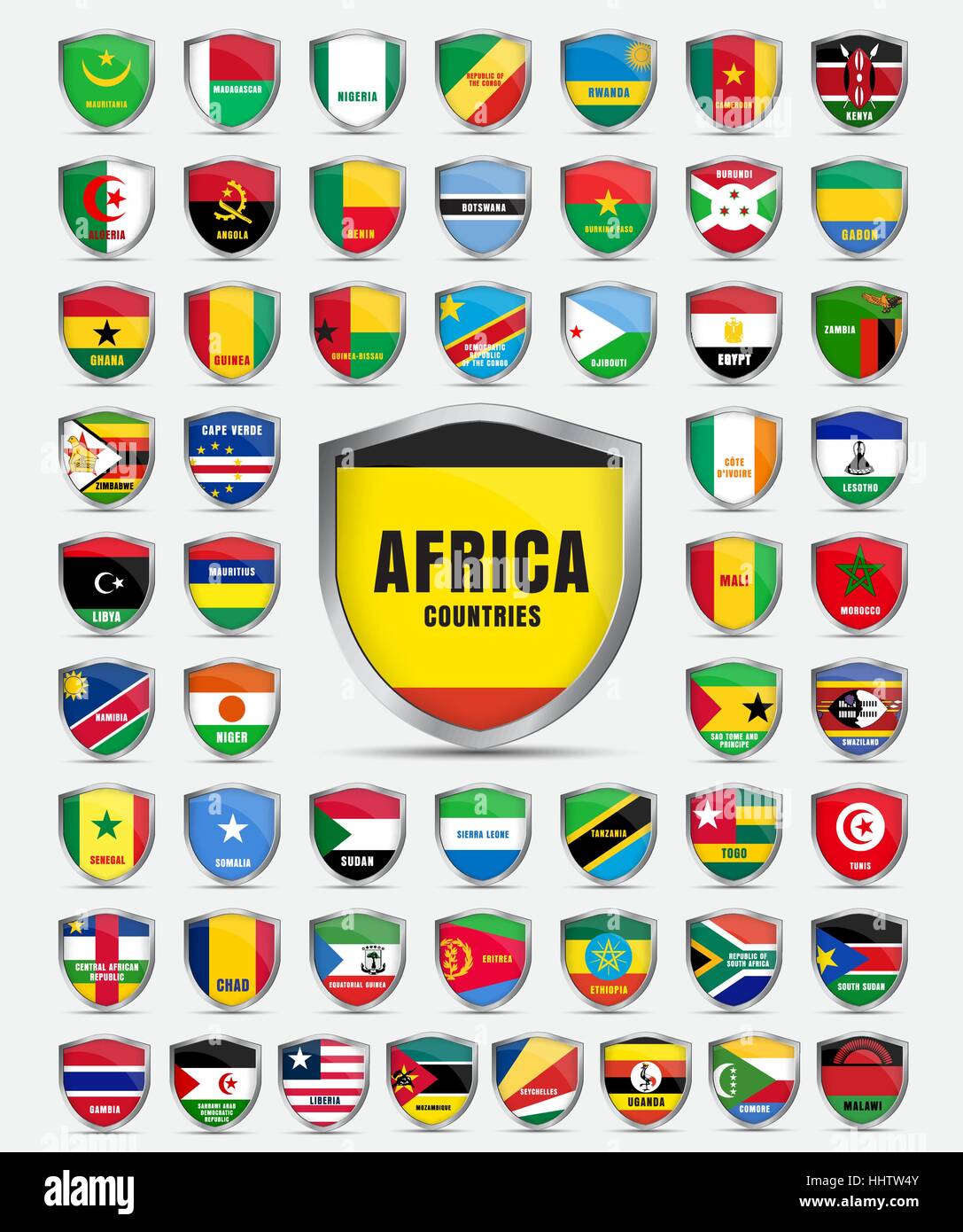 African Flags With Names