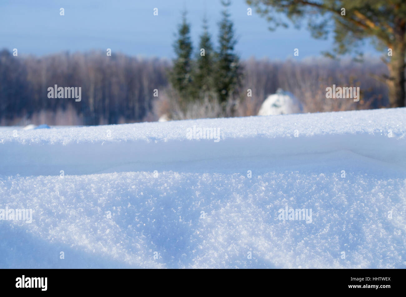 Beautiful landscape of winter to Siberia, beautiful, blue, russian ...