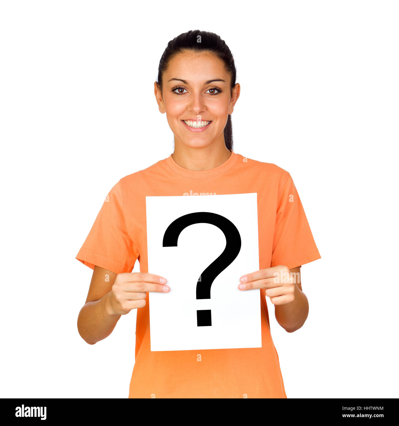 woman, gesture, brown, brownish, brunette, expression, query, asked ...