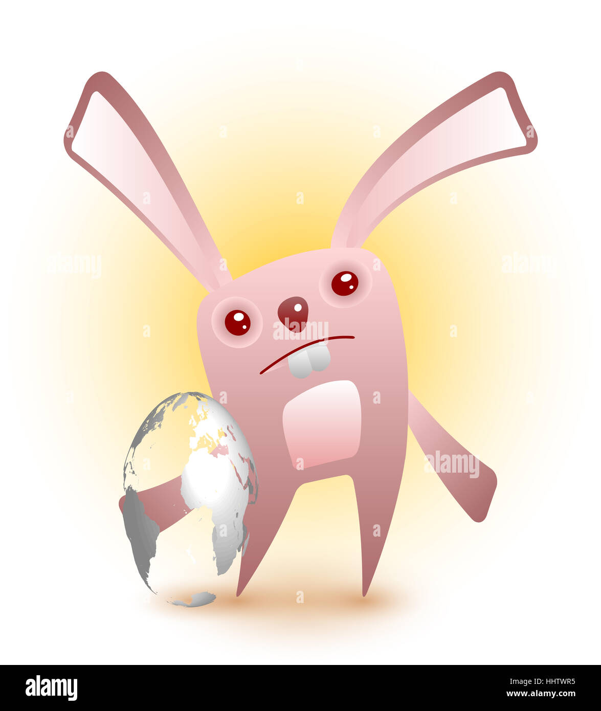 Cartoon illustration easter bunny sad hi-res stock photography and ...
