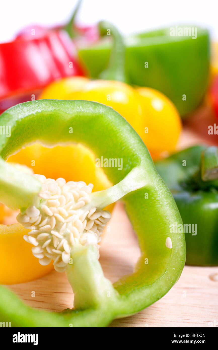 food, aliment, pepper, green, coloured, colourful, gorgeous ...