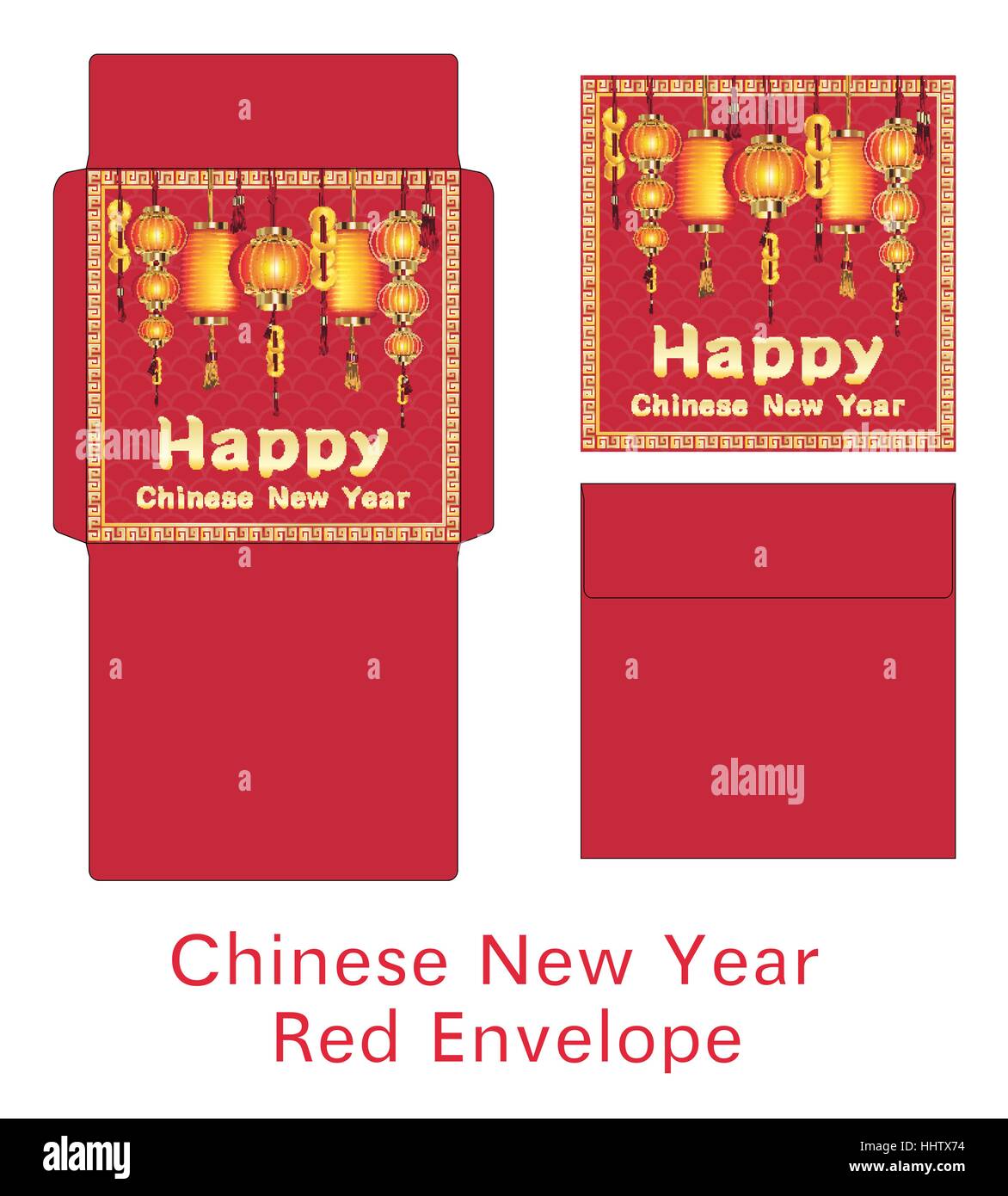 Chinese red envelope Stock Vector Images - Alamy