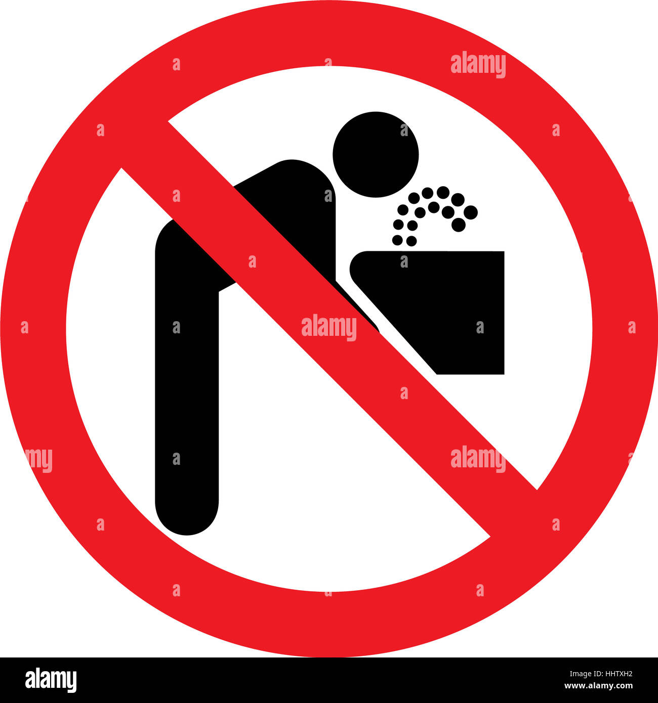 No drinking water allowed sign Stock Photo - Alamy
