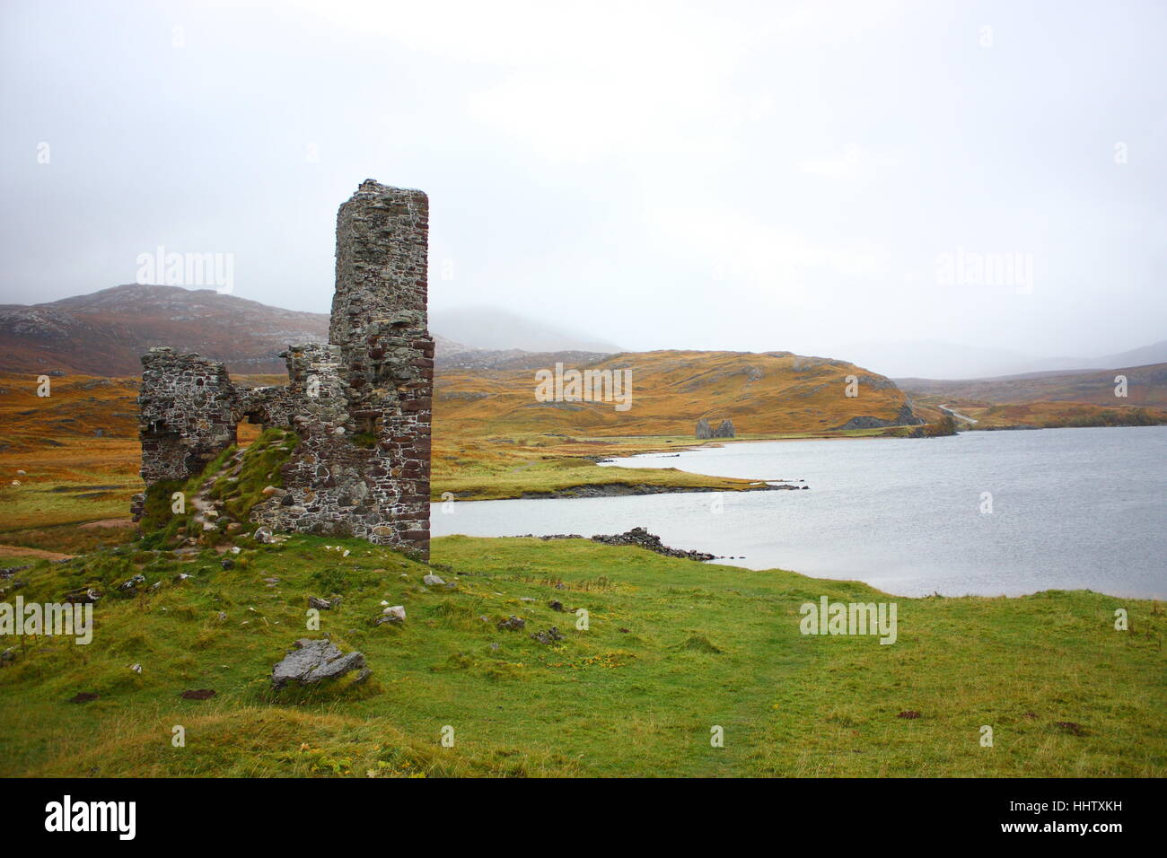 scotland, chateau, castle, green, towers, ruin, scotland, water ...