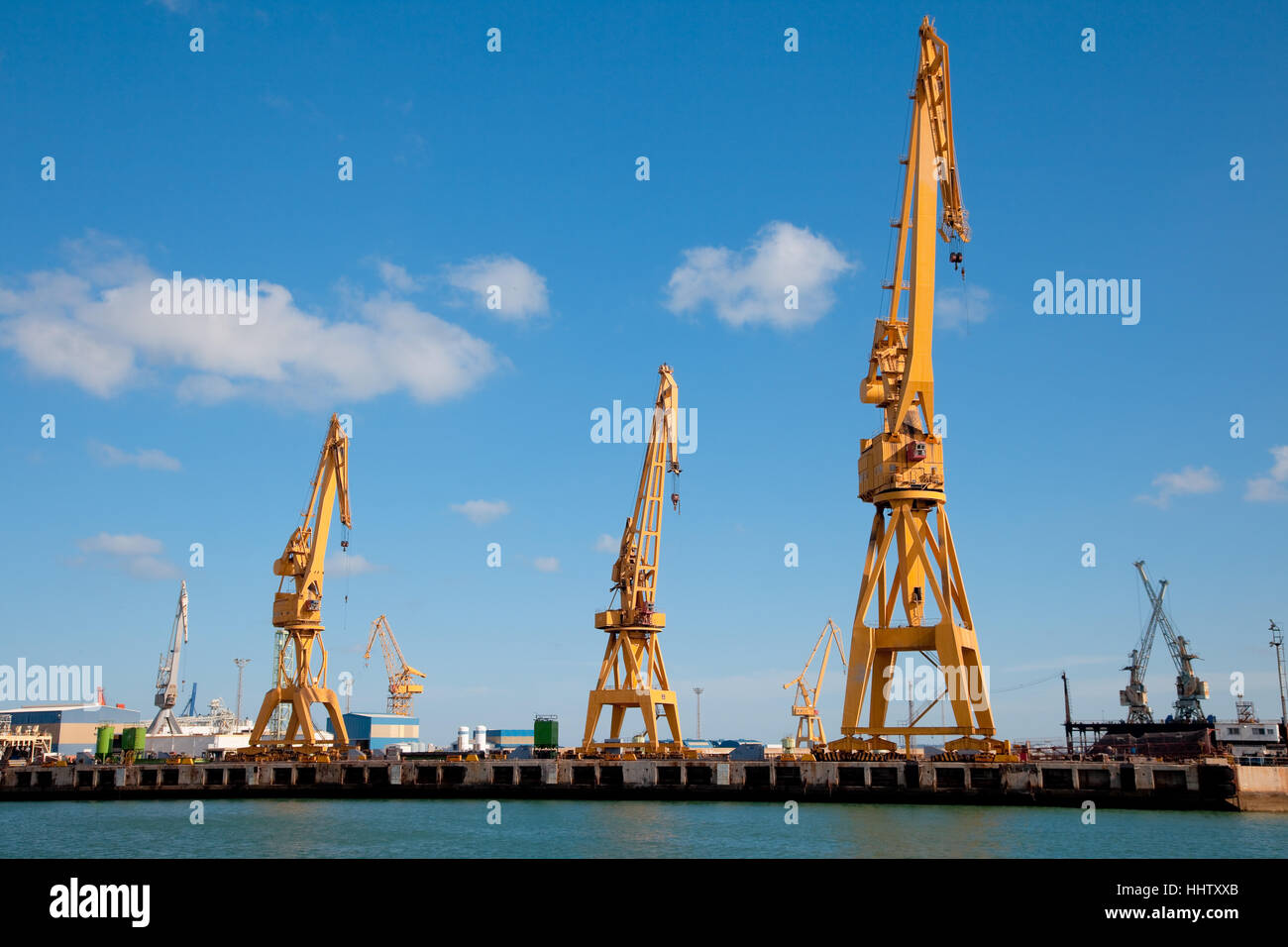 blue, colour, industry, harbor, dock, metal, equipment, ship ...