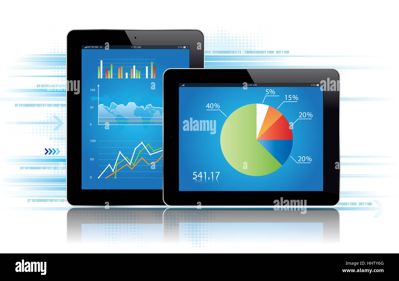 blue, office, PC, computers, computer, isolated, chart, model, design ...