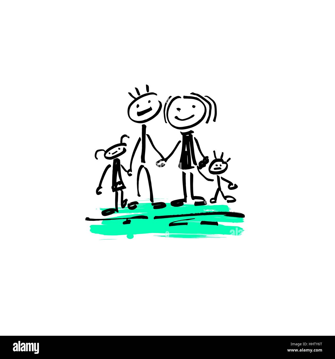 Brother Stick Figures