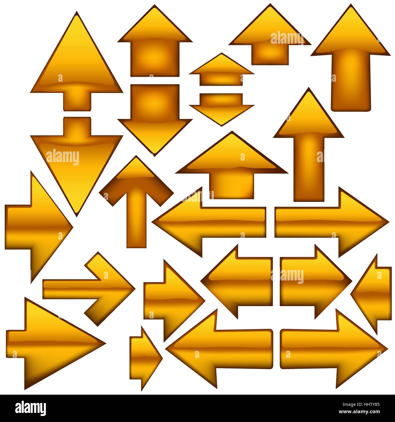 Orange Glass Arrows Stock Vector Image & Art - Alamy