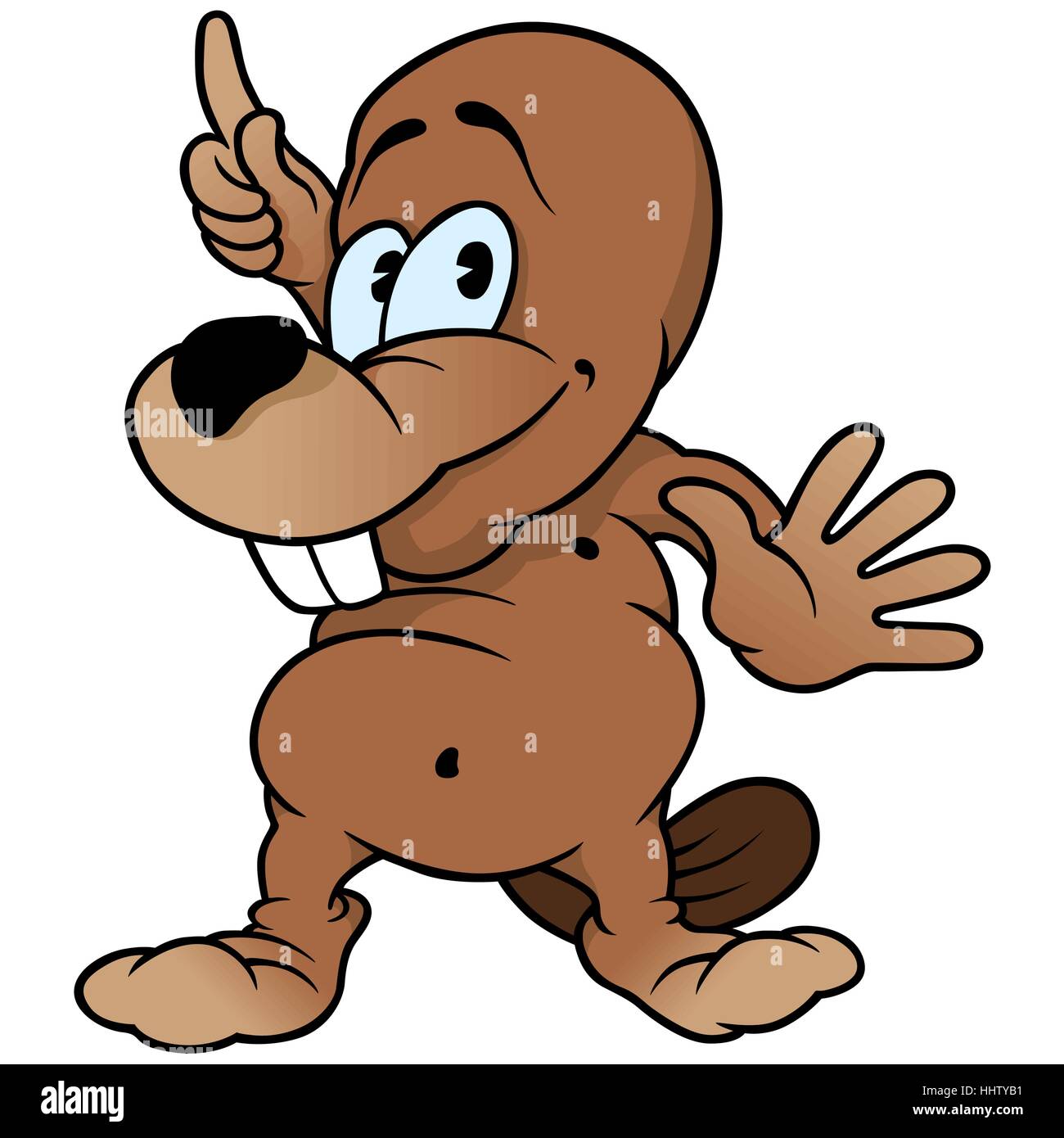 Little Beaver Pointing Stock Vector Image & Art - Alamy