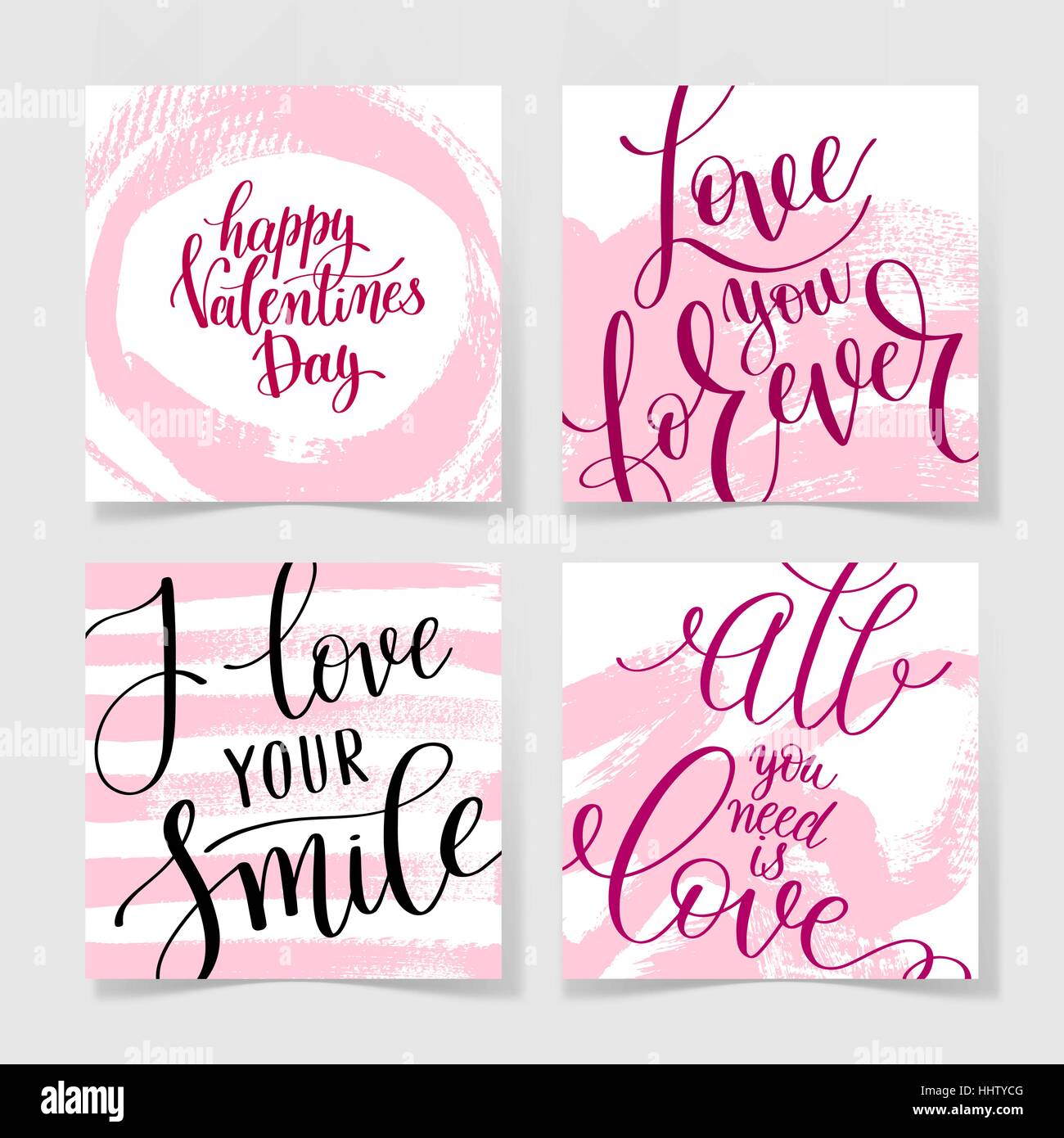 love lettering on pink grunge pattern, original design Stock Vector ...