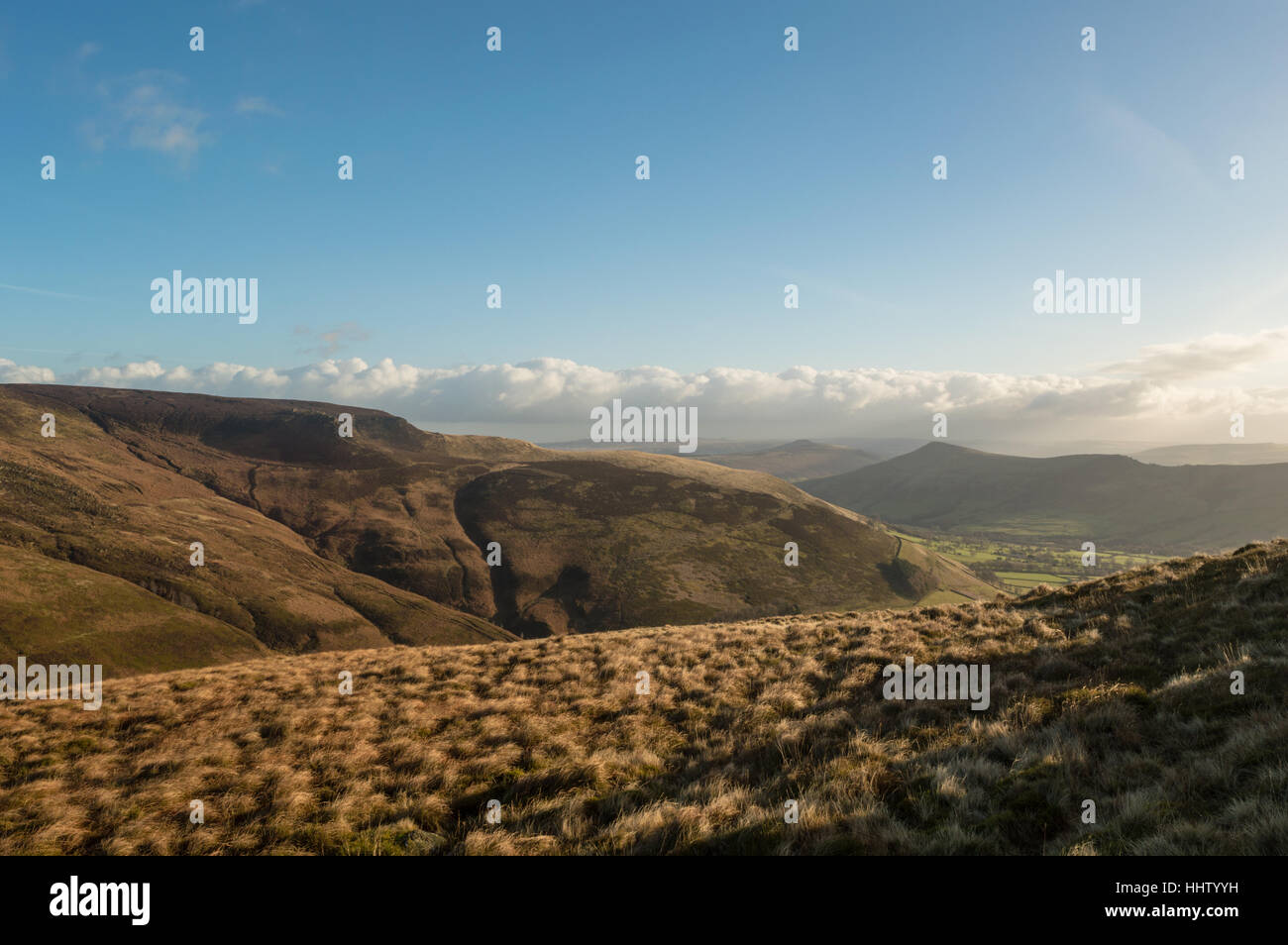 Edale Valley, Maam Tor Stock Photo - Alamy