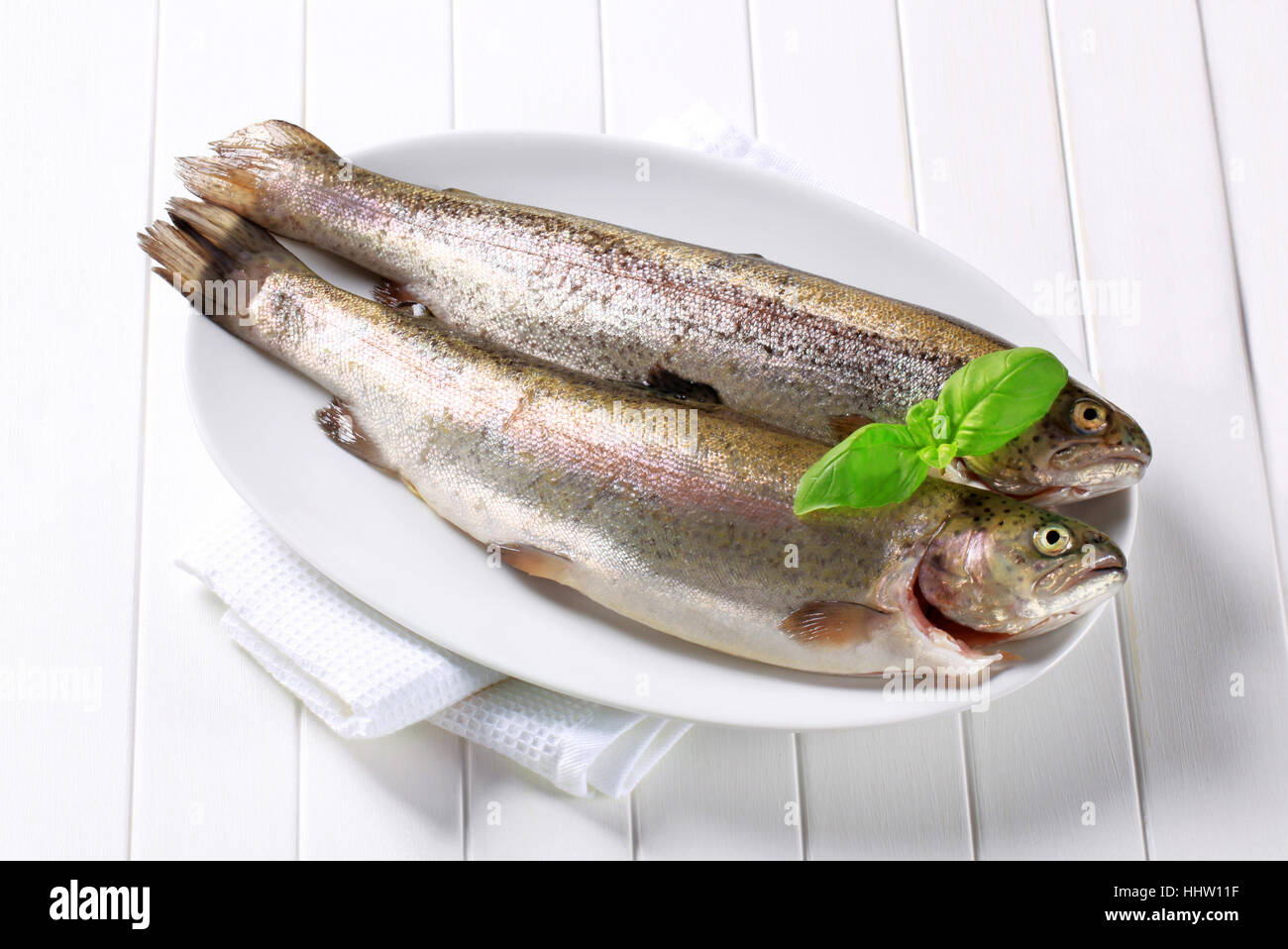 food, aliment, closeup, angle, fish, plate, trout, raw, uncooked, whole ...