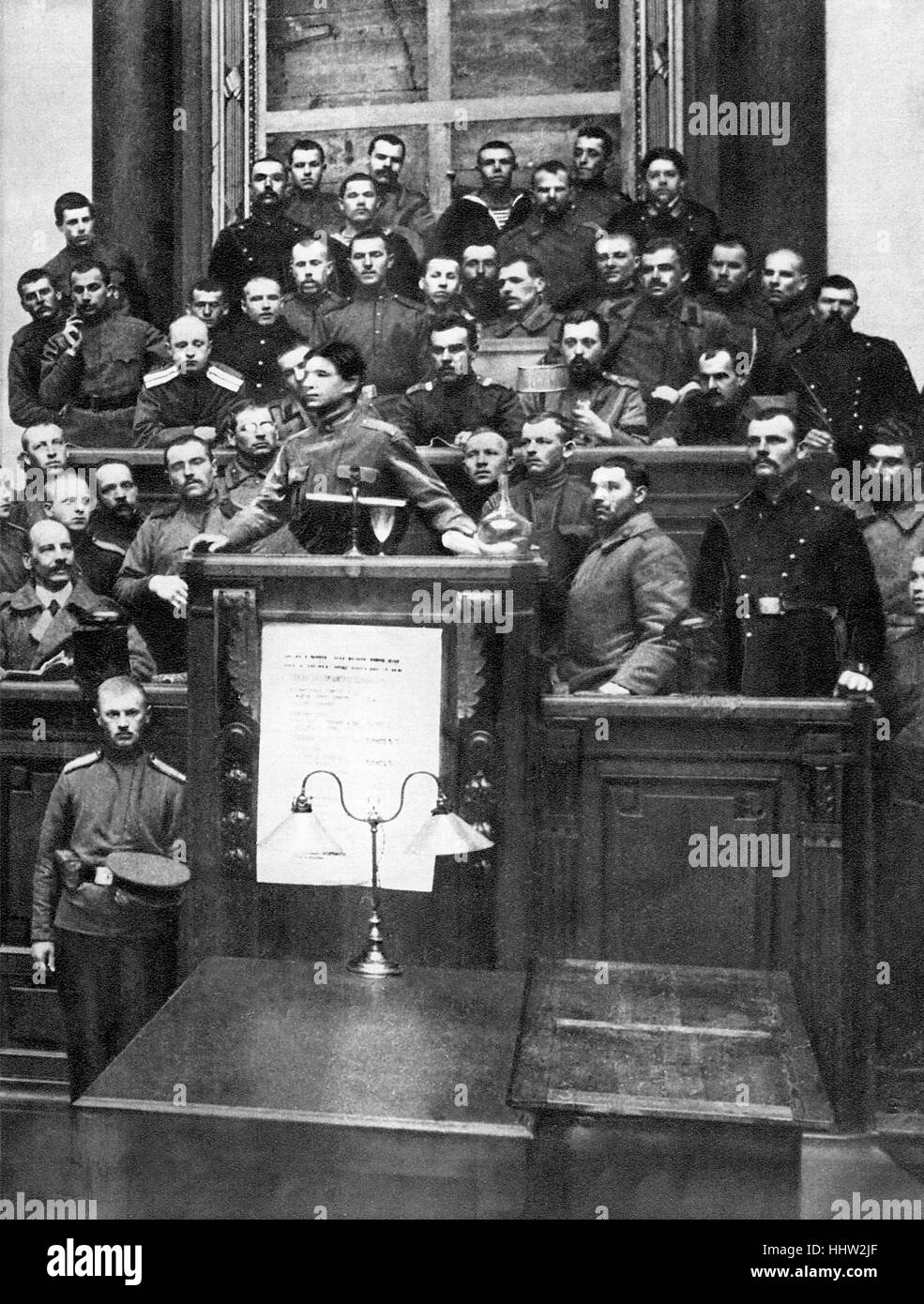 Russian Soviet / council, 1917 Stock Photo - Alamy