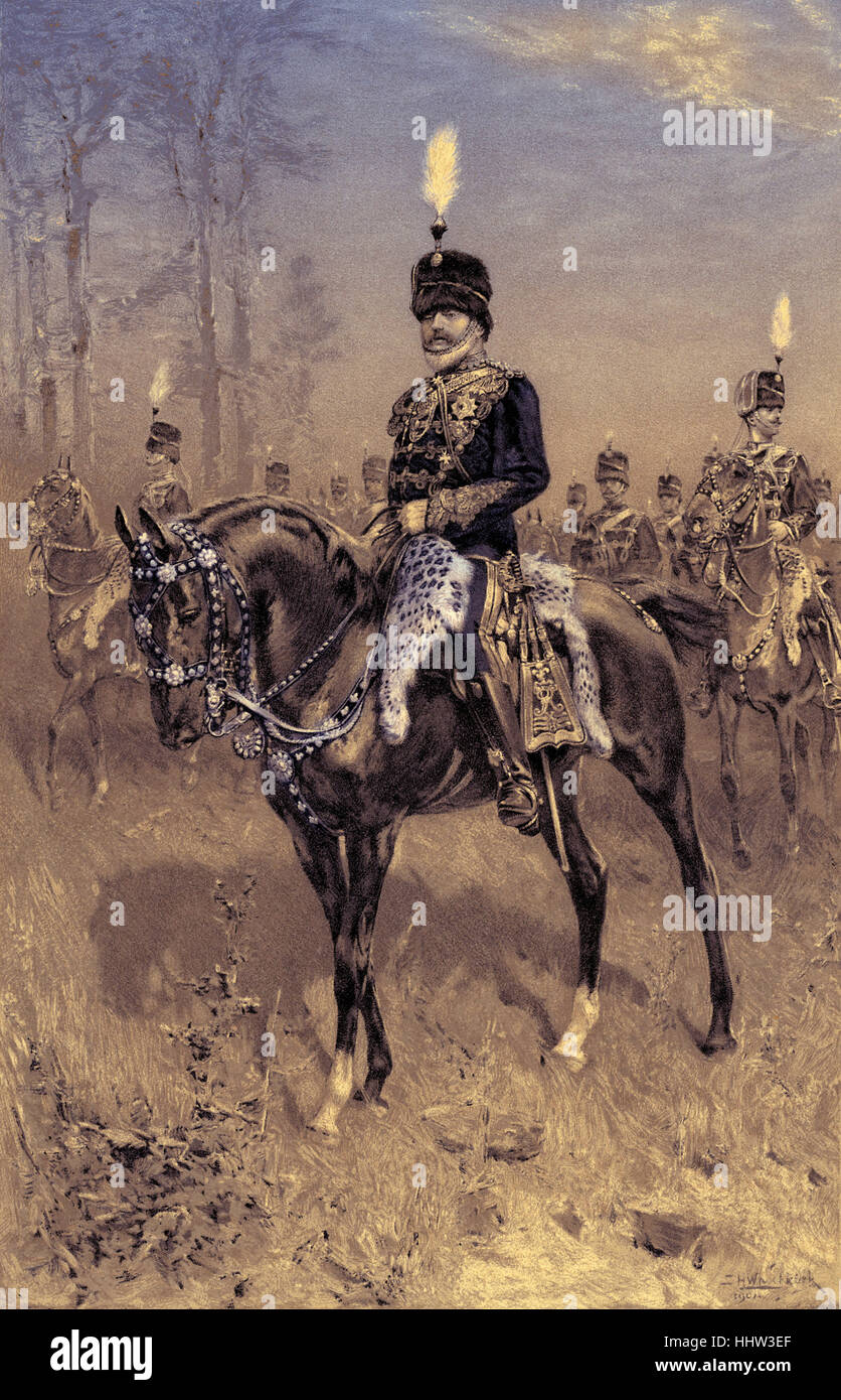 King Edward VII as Colonel in Chief of the 10th Hussars, 1902. From ...