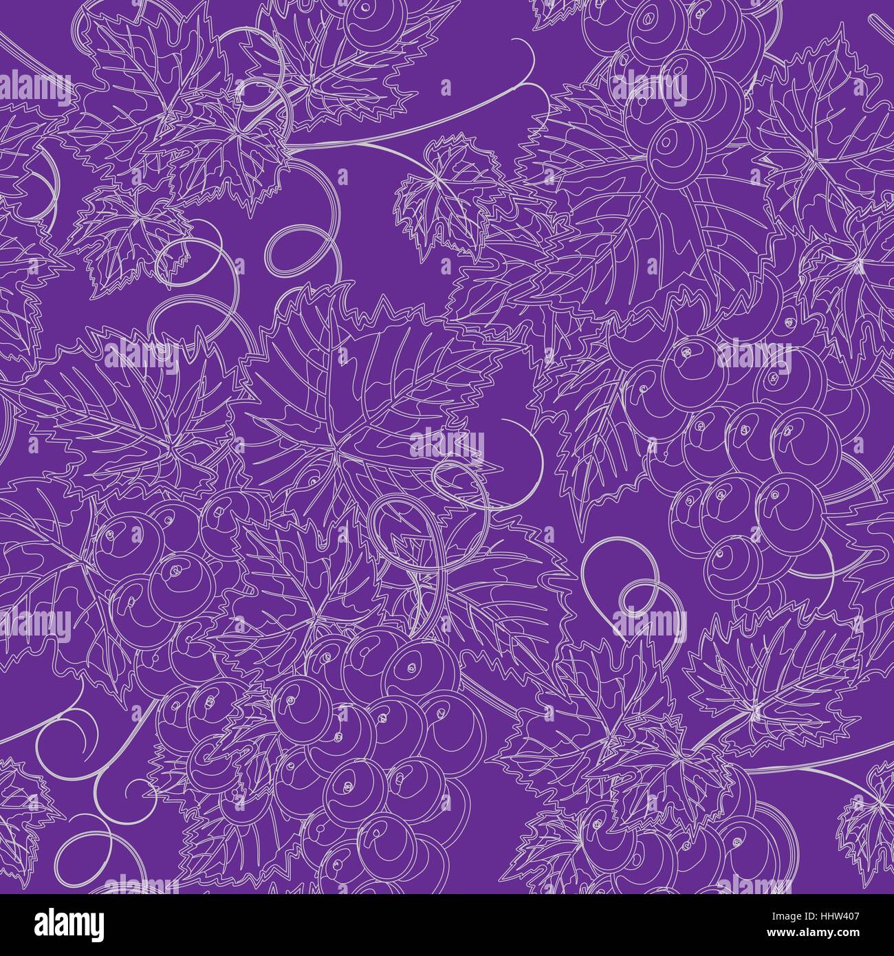 Vine seamless background. Vector illustration Stock Vector Image & Art ...