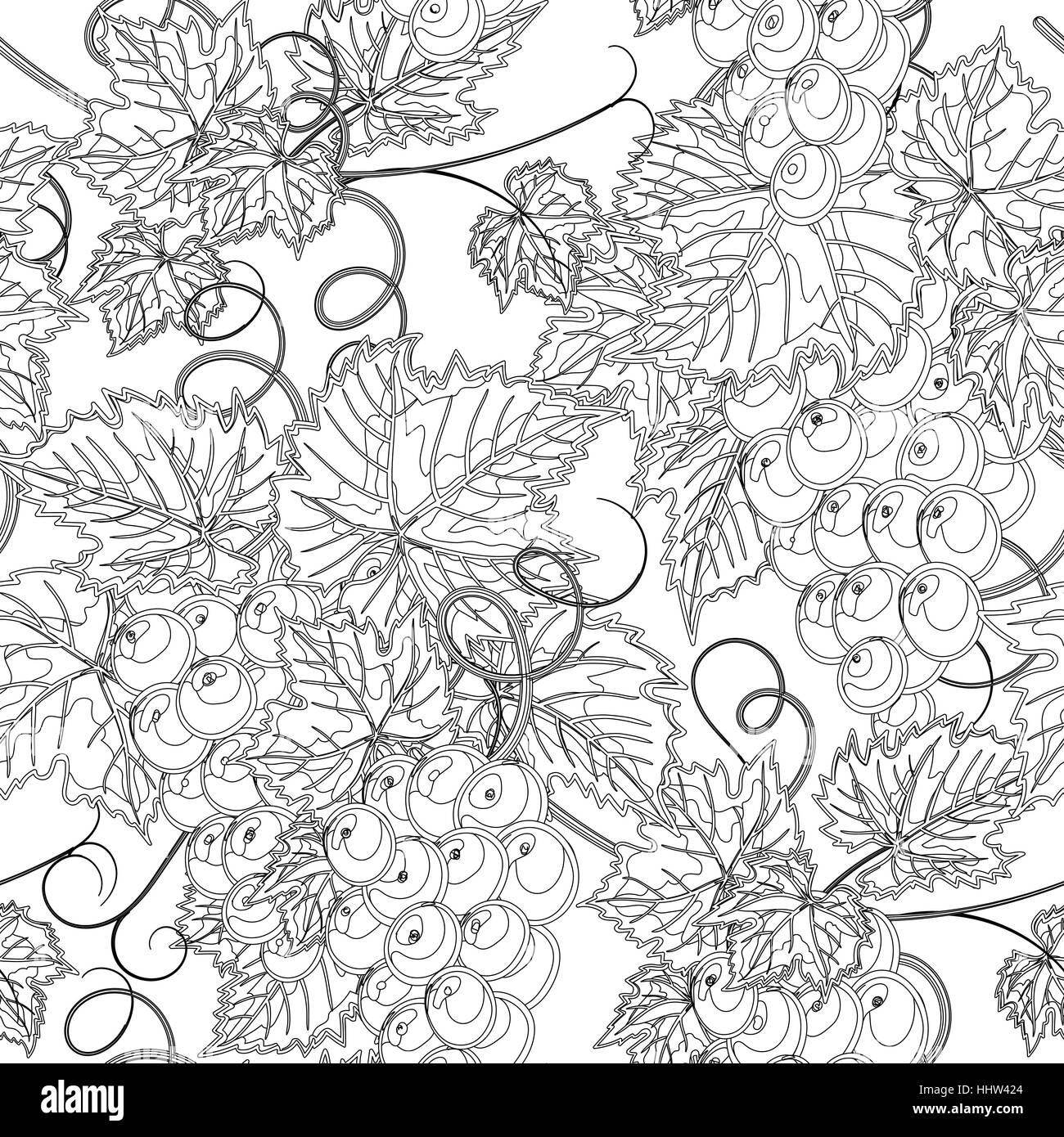 Vine seamless background. Vector illustration Stock Vector Image & Art ...