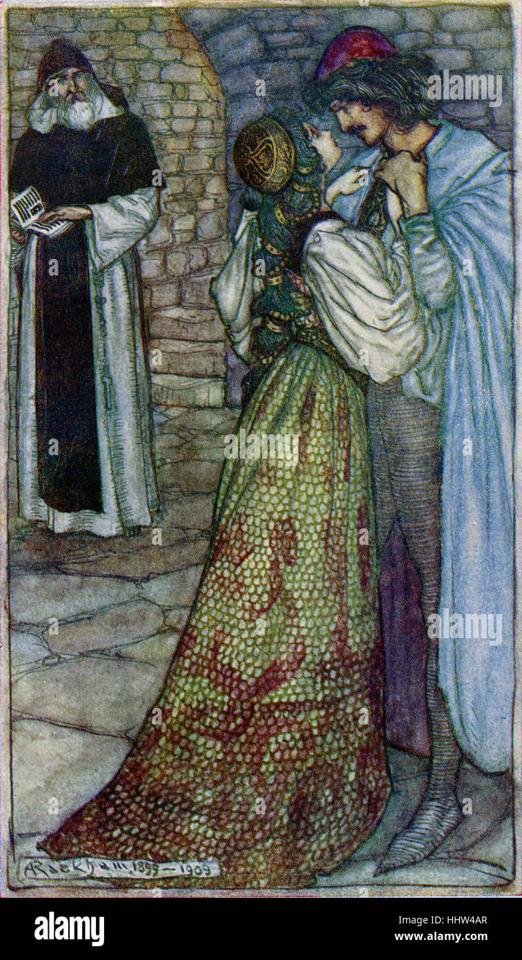 Romeo and Juliet by William Shakespeare. Illustration by Arthur Rackham ...