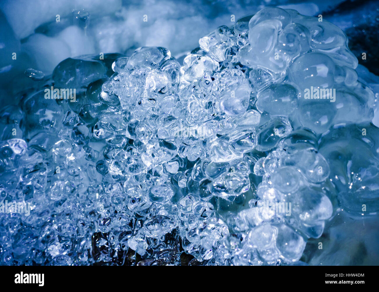 Texture of a frozen ice Stock Photo - Alamy