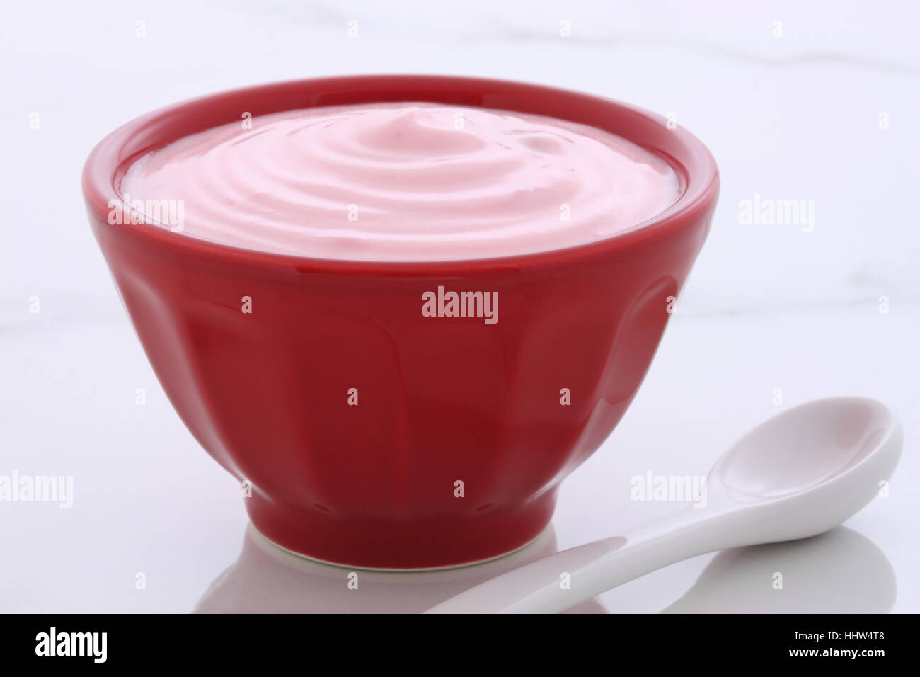 Delicious slow churned Greek strawberry yogurt, with lots of fruit and ...