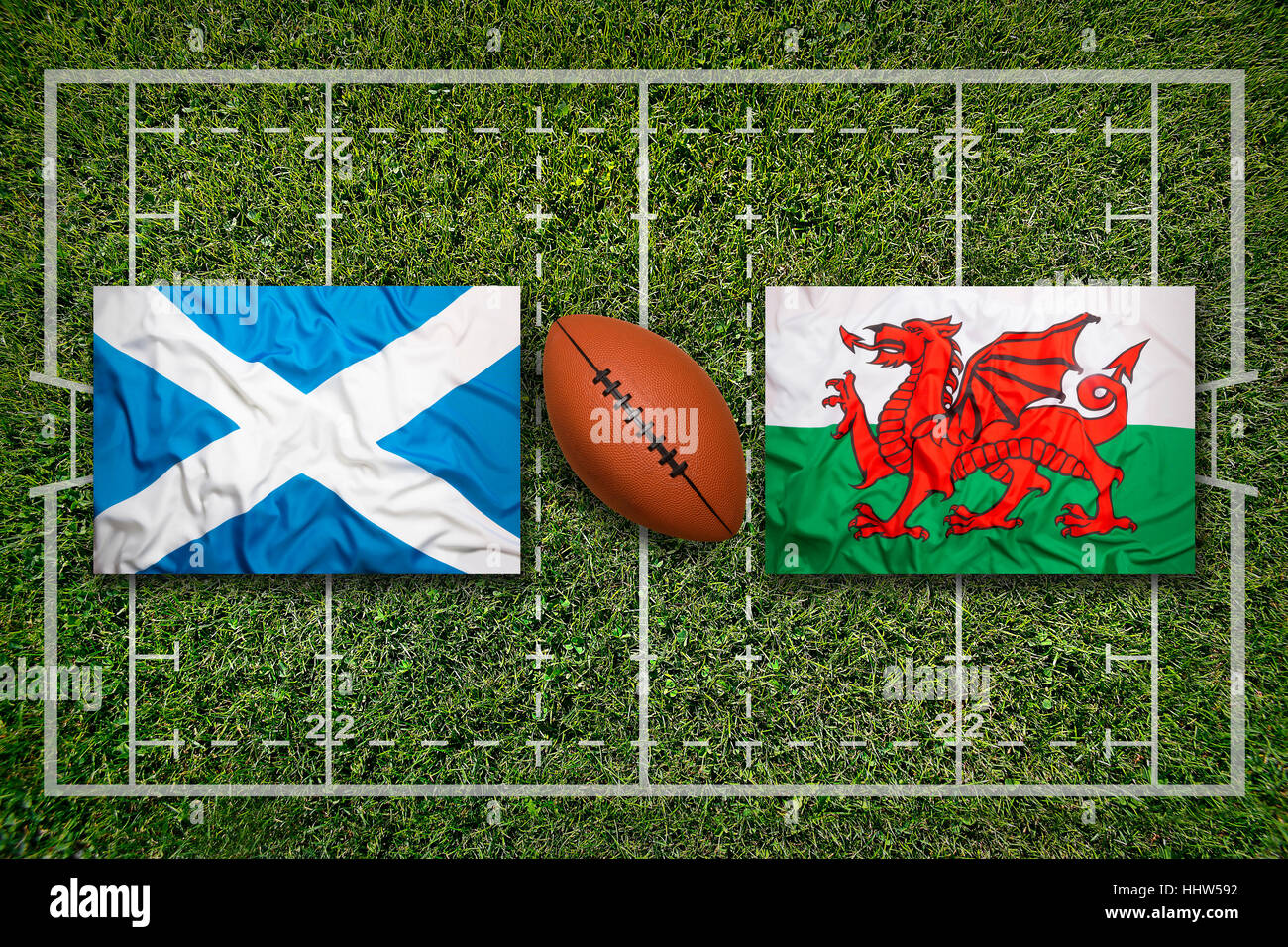 Wales rugby flag hi-res stock photography and images - Alamy