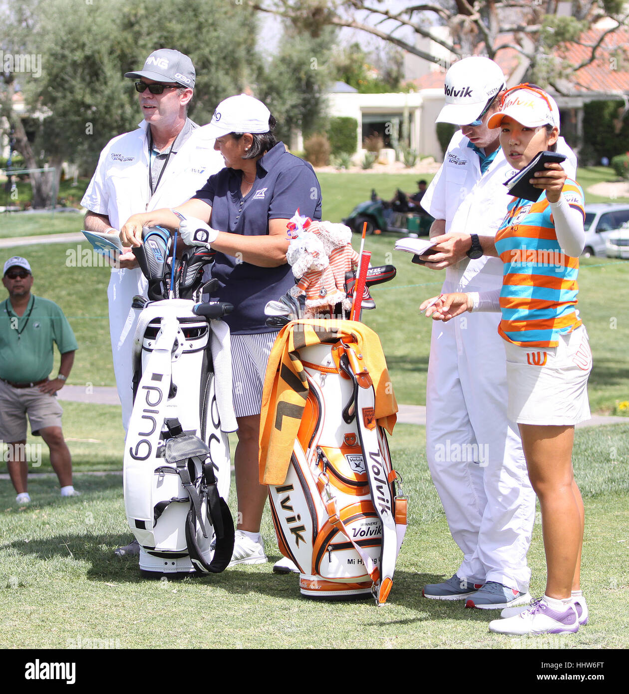 RANCHO MIRAGE, CALIFORNIA - APRIL 04, 2015 : Mi hyang Lee of south ...