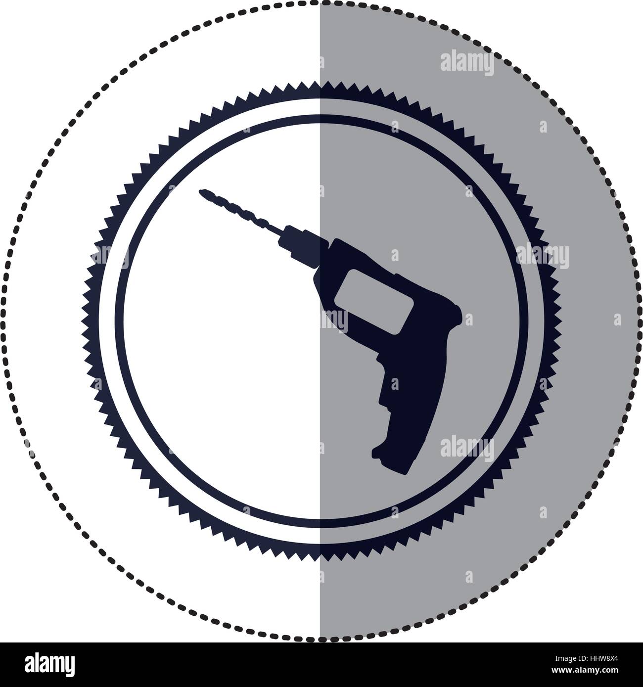 Electric drill sticker hi-res stock photography and images - Alamy