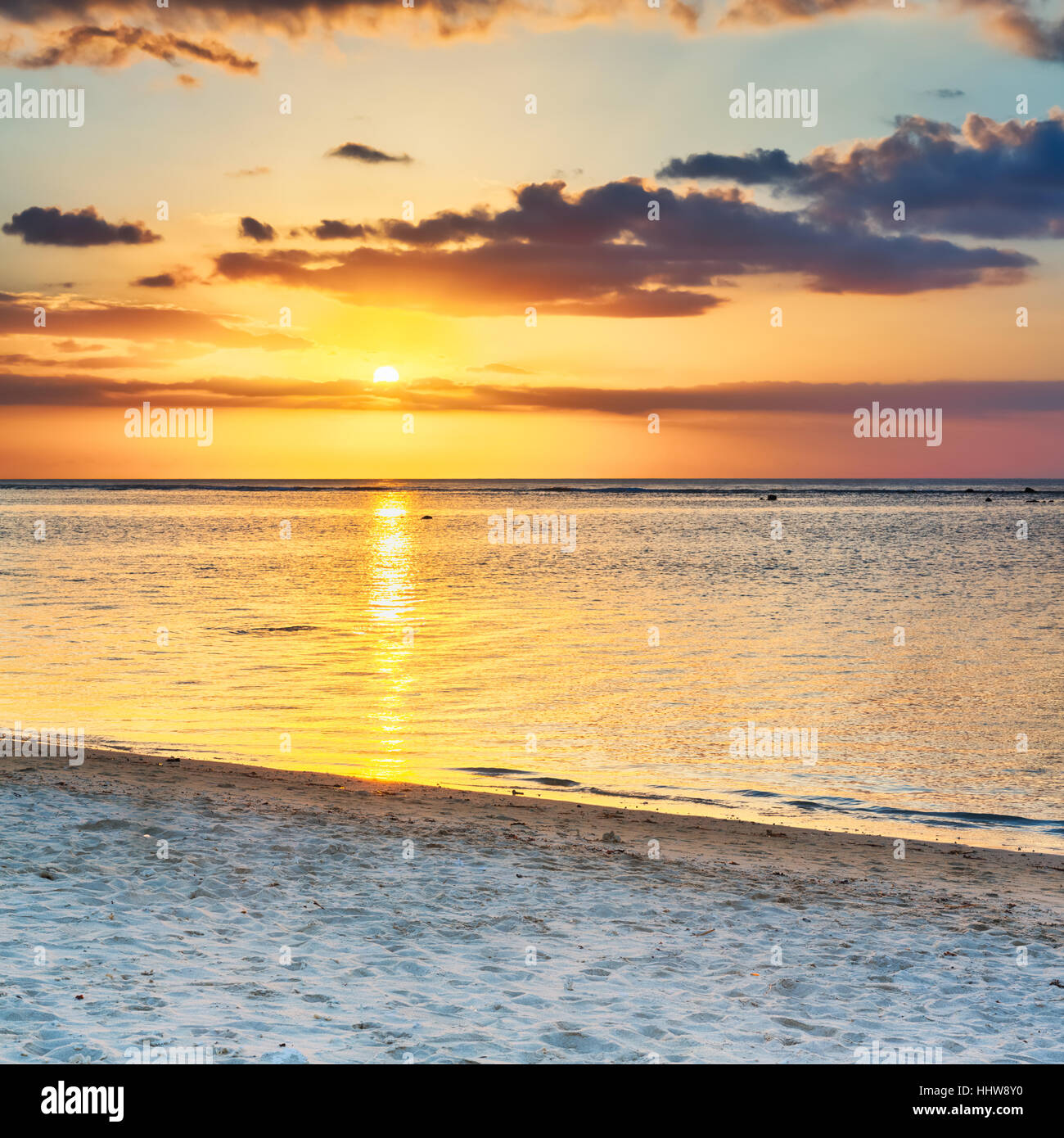 Mauritius sunset hi-res stock photography and images - Alamy