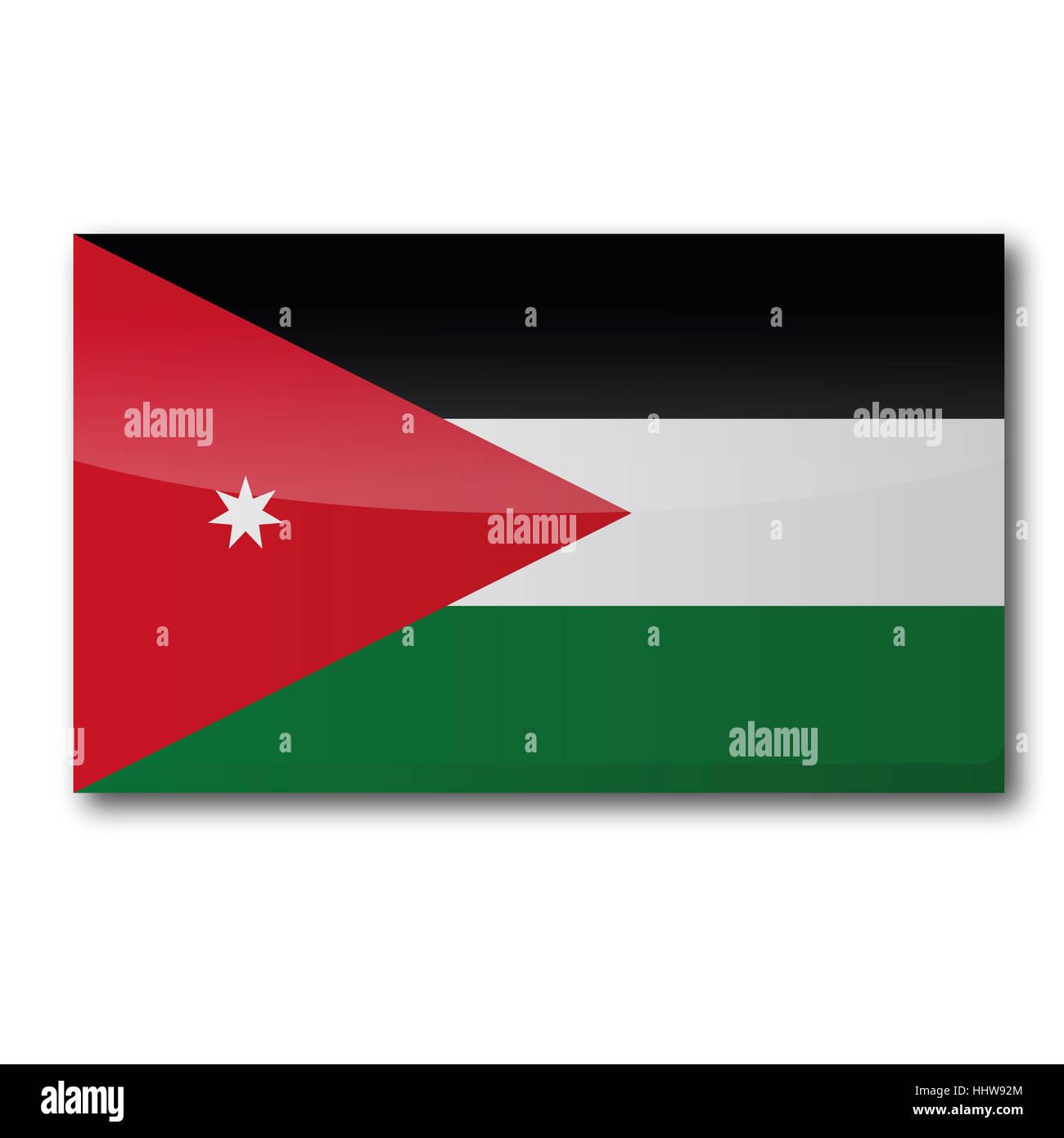 flag of jordan Stock Photo - Alamy
