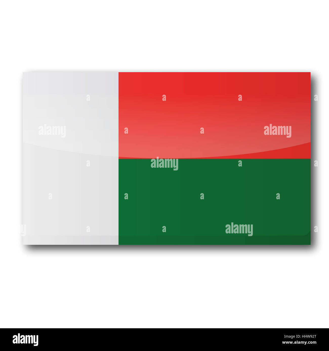 flag of madagascar Stock Photo - Alamy
