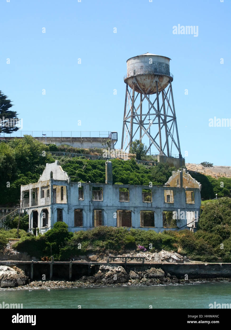 brig, jail, water tower, prison, tower, buildings, famous, tree, trees ...