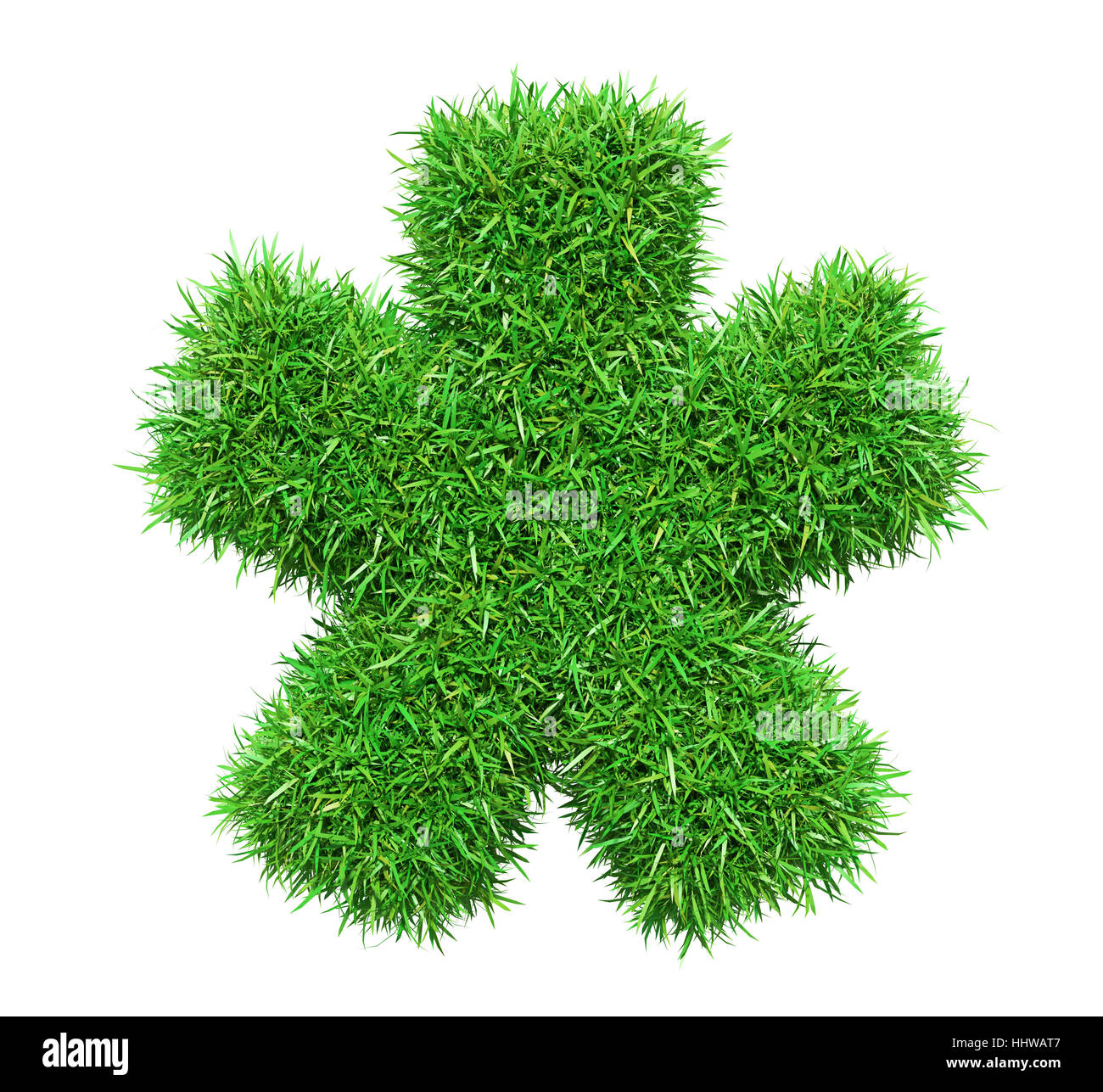 Green grass star Stock Photo - Alamy