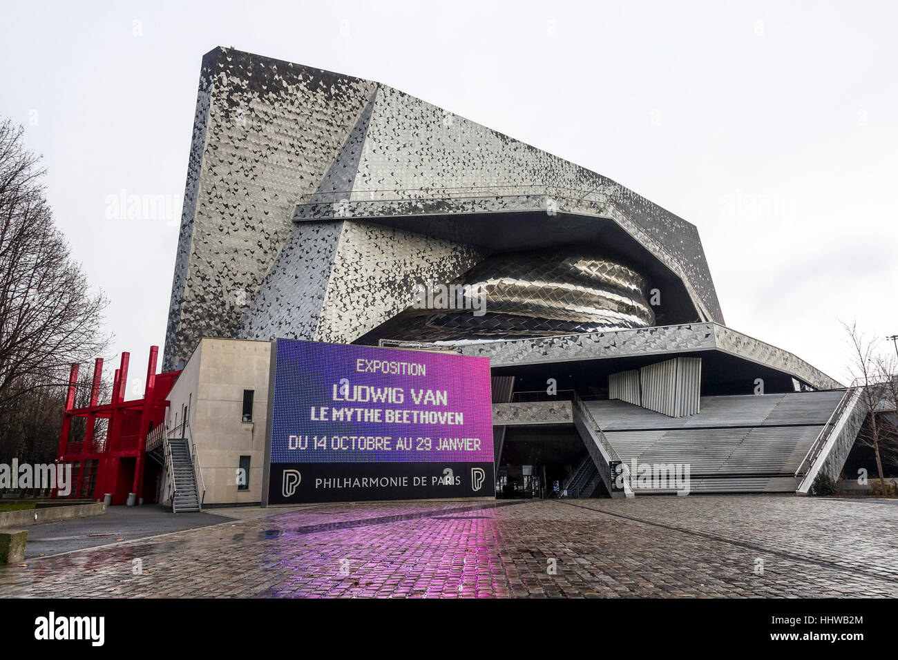 The Paris Philharmonic designed by Jean Nouvel, Parc de la Villette ...
