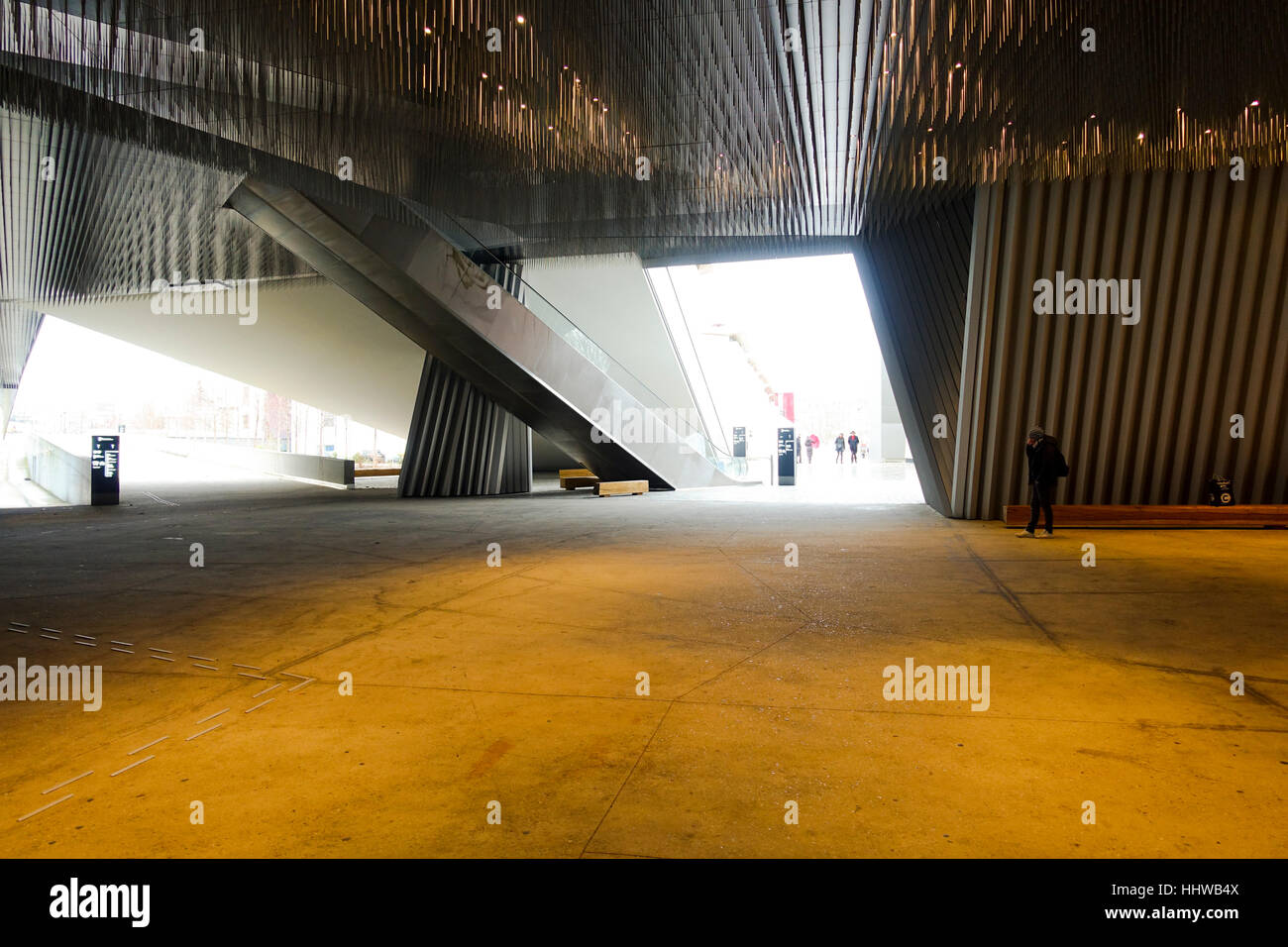 The Paris Philharmonic designed by Jean Nouvel, Parc de la Villette ...