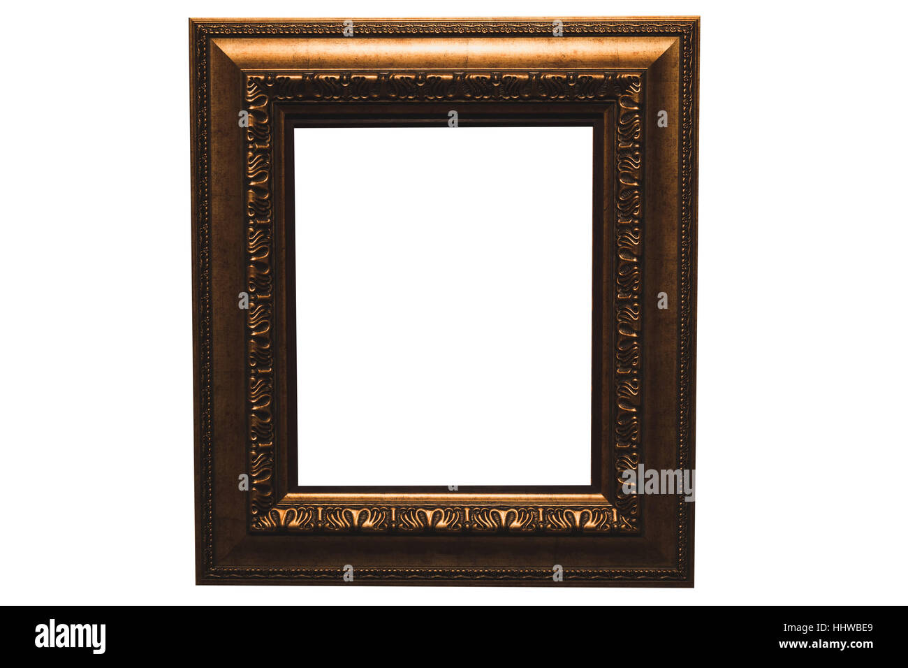 Luxurious picture frame isolated on white background Stock Photo - Alamy