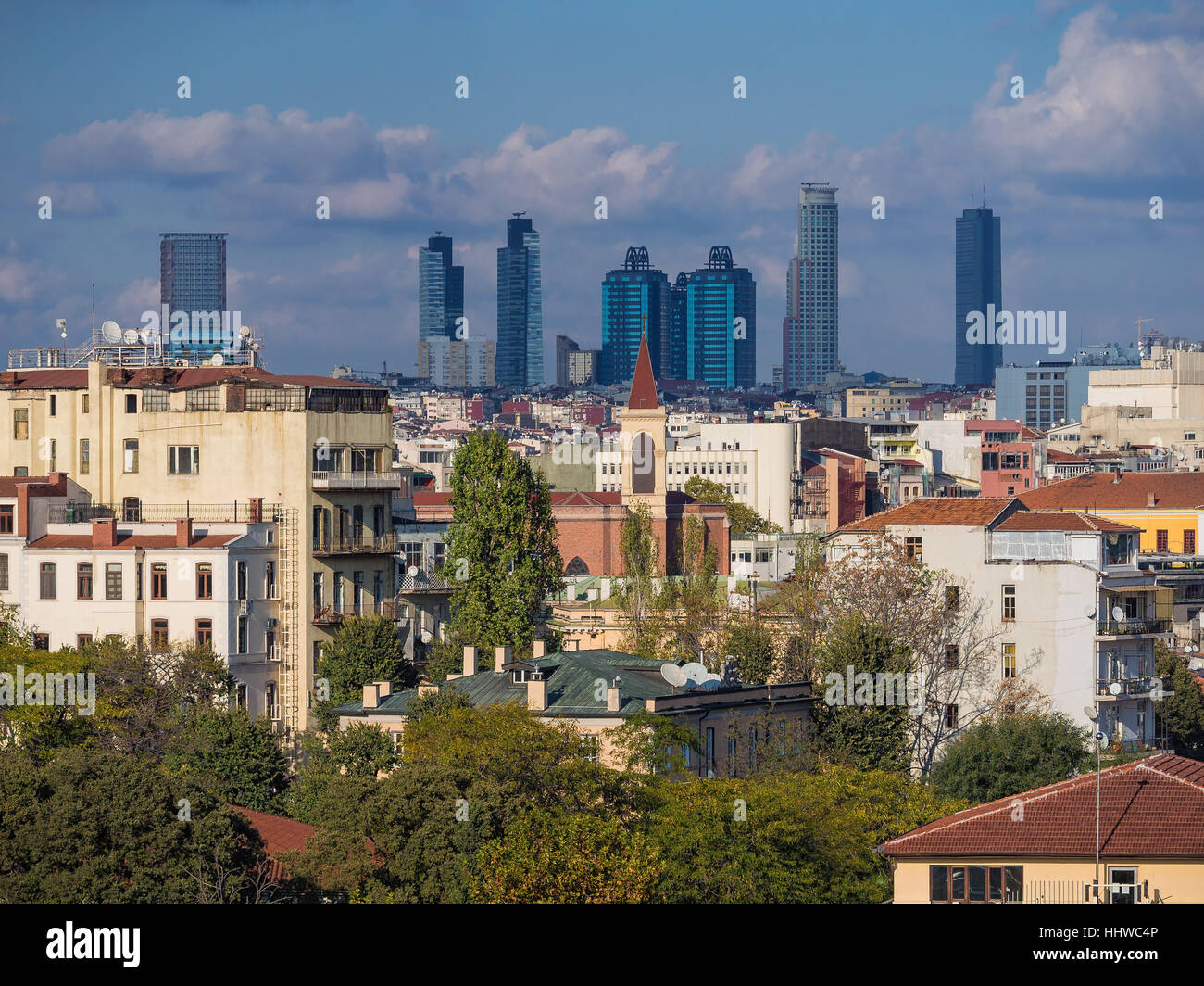 houses, city, town, sightseeing, turkey, istanbul, firmament, sky ...